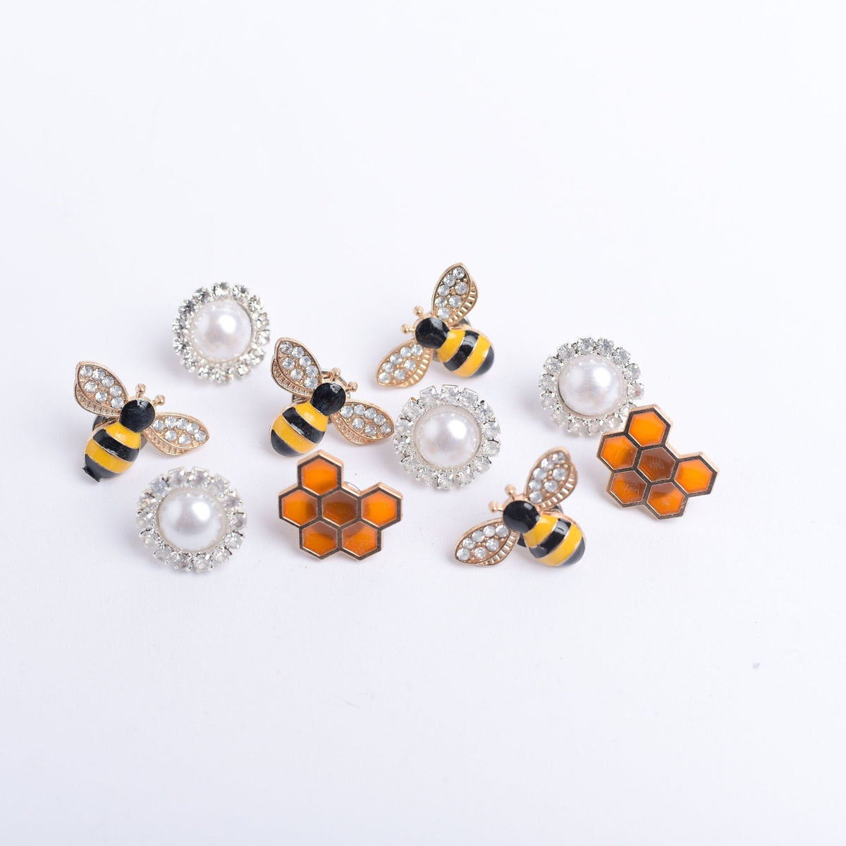 Rhinestone and Pearl Bee Push Pins – Aidille